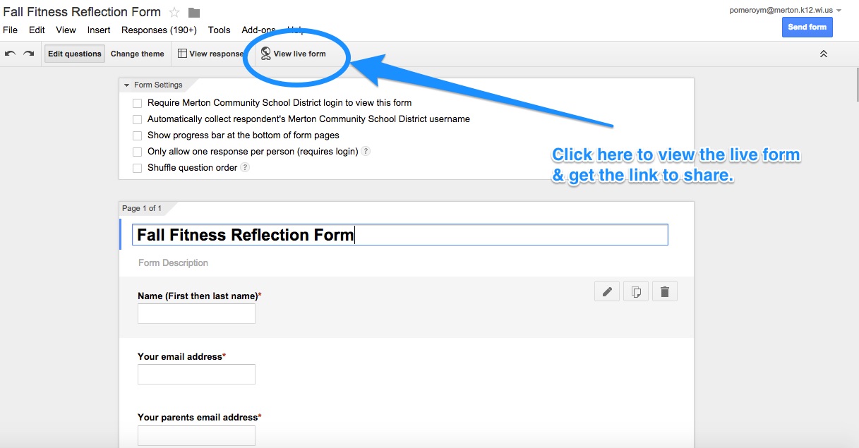 10 Steps to Creating Google Forms For Physical Education Classes ...